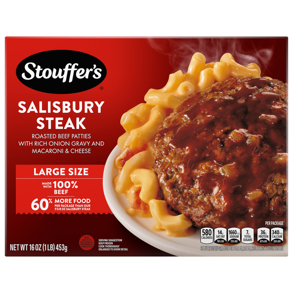 Save on Stouffer's Salisbury Steak Large Size Frozen Meal Order Online ...