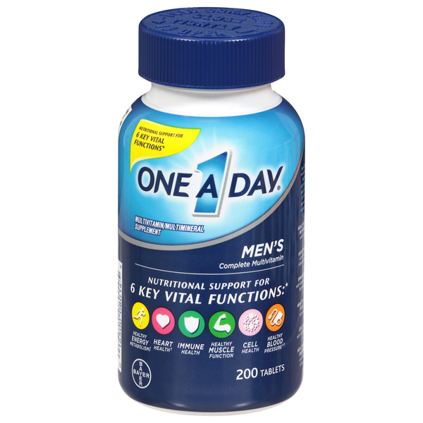 Save on One A Day Men's Complete Multivitamin Supplement Tablets Order ...