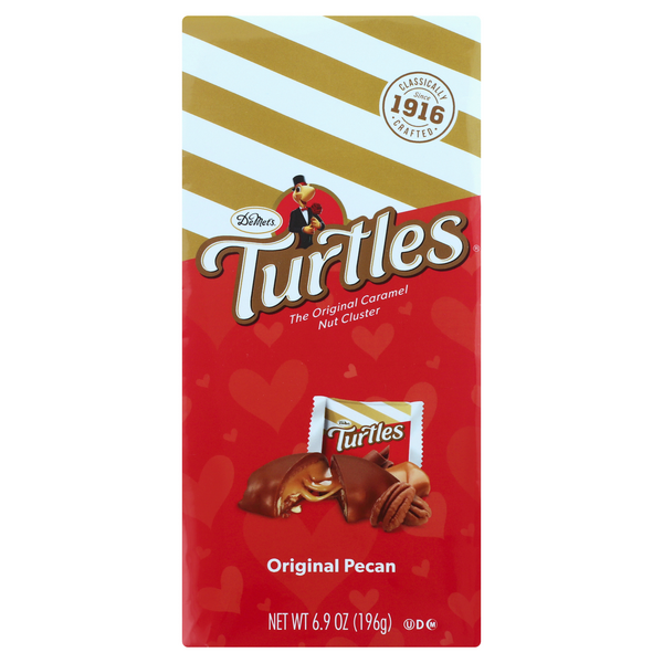 Save on DeMet s Turtles Original Chocolate Pecan Nut Cluster Candy Order Online Delivery MARTIN S
