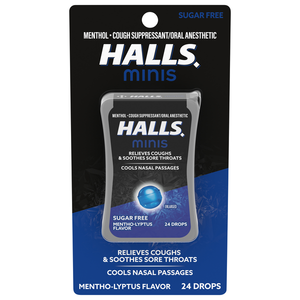 Halls Mentholyptus Throat Lozenges Cough Suppressant
