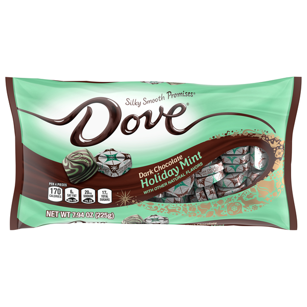 Save on DOVE Promises Dark Chocolate Holiday Mint Christmas Candy Order ...