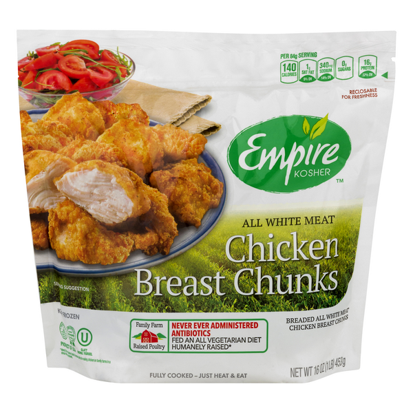 Save on Empire Kosher Breaded Chicken Breast Chunks Frozen Order Online ...