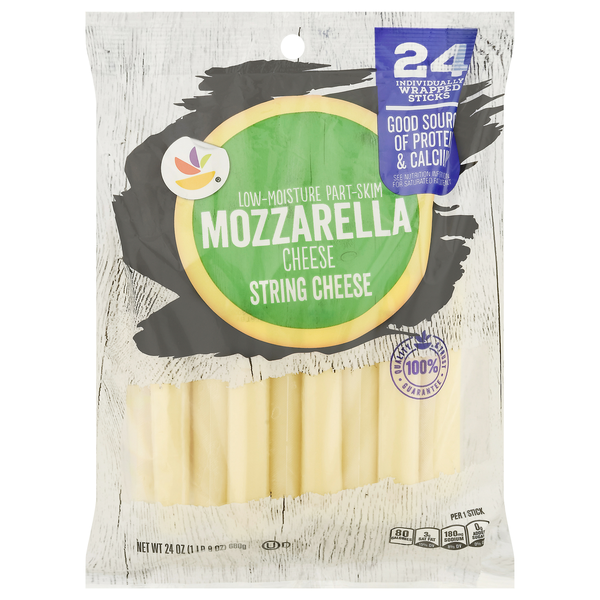 Save on Giant Low-Moisture Part-Skim Mozzarella String Cheese - 24 ct ...