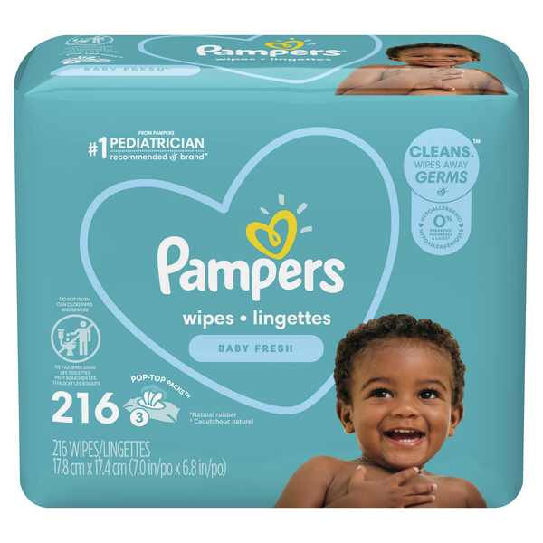 Save on Pampers Baby-Clean Baby Fresh Scent Baby Wipes Pop-Top - 3 pk ...