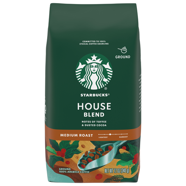 Save on Starbucks House Blend Medium Roast Ground Coffee Order Online ...