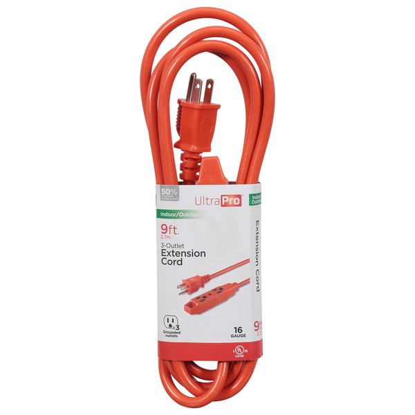 Save on UltraPro Indoor/Outdoor Extension Cord 3-Outlet 9 ft Order ...