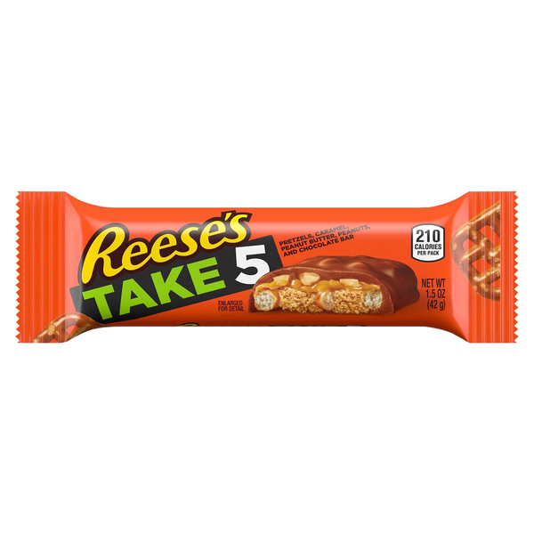 Save on Reese's Take 5 Pretzel Caramel Peanut Butter Peanuts & Chocolate Candy Bar Order Online ...