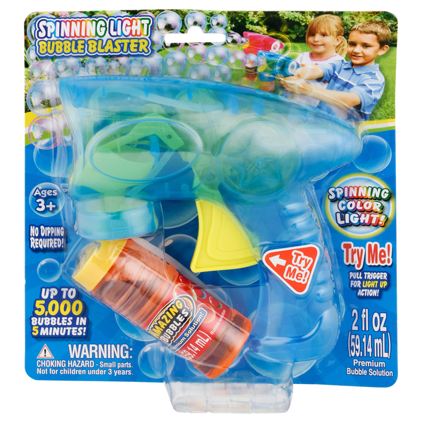 Save on Amazing Bubbles Spinning Color Light Bubble Blaster Order ...