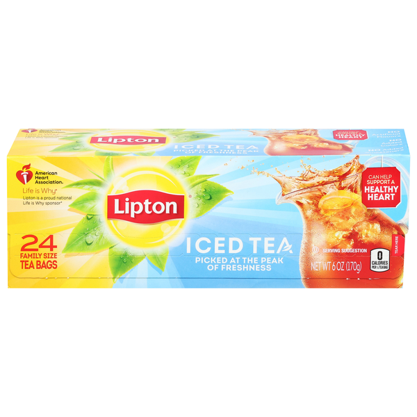 Save on Lipton 100% Natural Family Size Iced Tea Bags Order Online ...