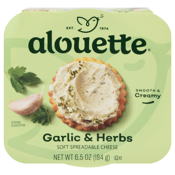 Save on Alouette Garlic & Herbs Soft Spreadable Cheese Order Online ...