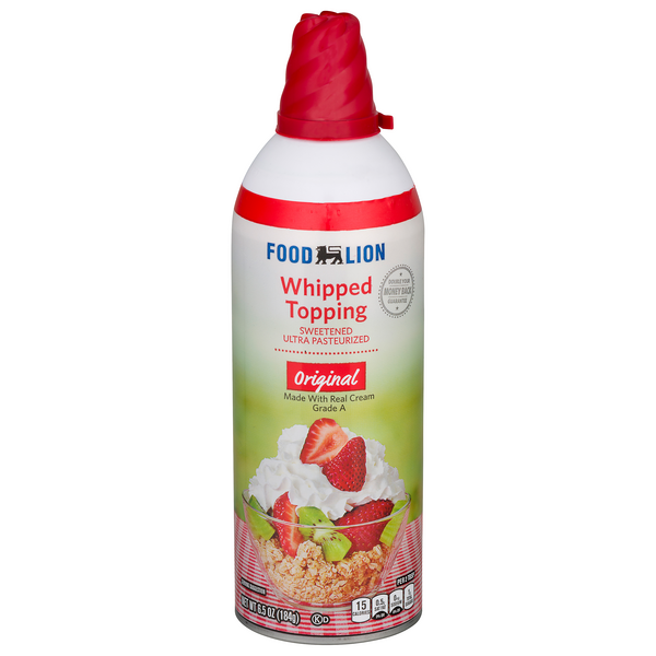 Save on Food Lion Original Whipped Cream Topping Order Online Delivery ...