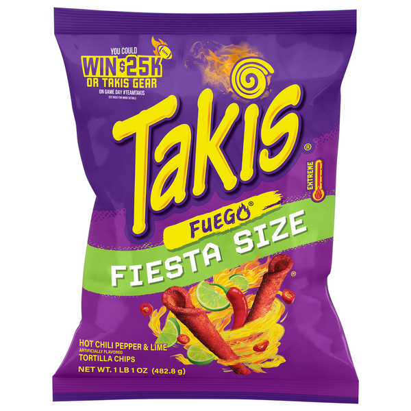 Save on Takis Fuego Fiesta Size Tortilla Chips Hot Chili Pepper Order ...