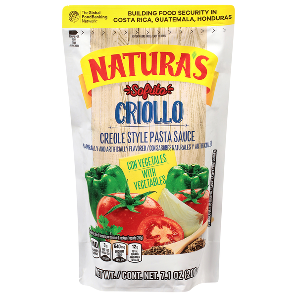 Save on Natura's Sofrito Criollo Creole Style Pasta Sauce with ...