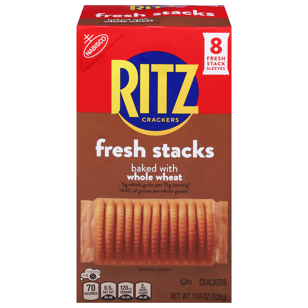 Save on Nabisco Ritz Whole Wheat Crackers Fresh Stacks - 8 ct Order ...