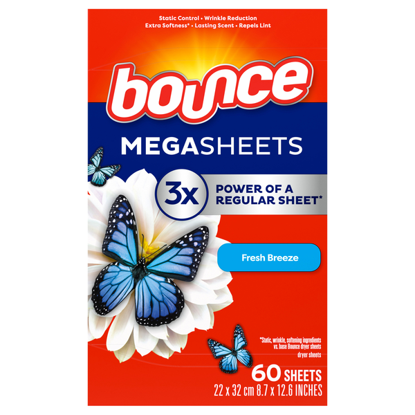 Save on Bounce WrinkleGuard Outdoor Fresh Mega Dryer Sheets Order ...