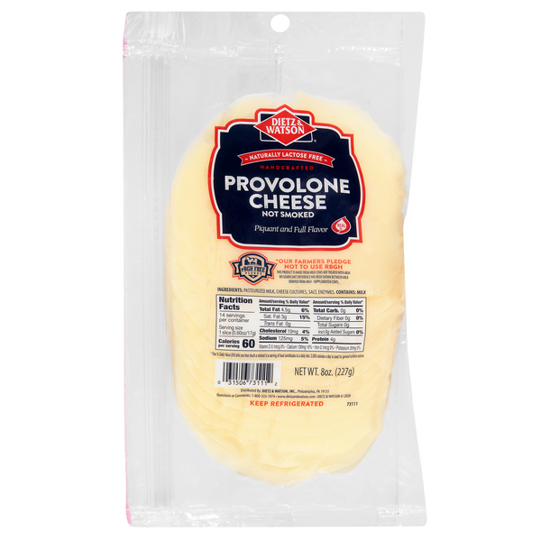 Save on Dietz & Watson Not Smoked Provolone Cheese (Pre-Sliced) Order ...