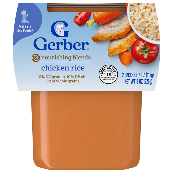 Save on Gerber Mealtime 2nd Baby Food Power Blend Chicken Rice - 2 ct ...
