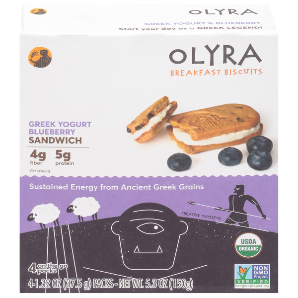 Save on Olyra Organic Greek Yogurt Blueberry Sandwich Breakfast ...