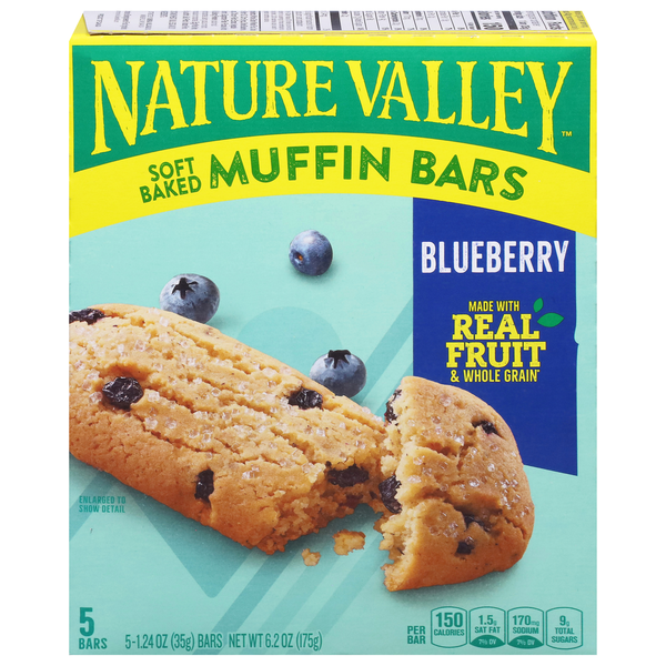 Save on Nature Valley Blueberry Soft Baked Muffin Bars - 5 ct Order ...
