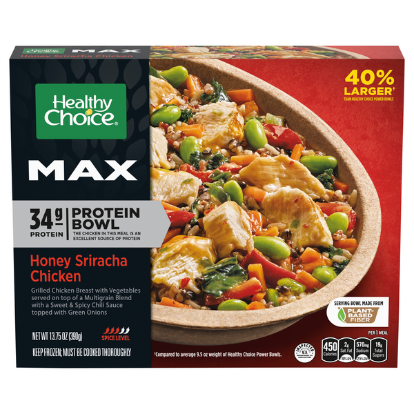 Save on Healthy Choice MAX Honey Sriracha Chicken Protein Bowl Frozen ...