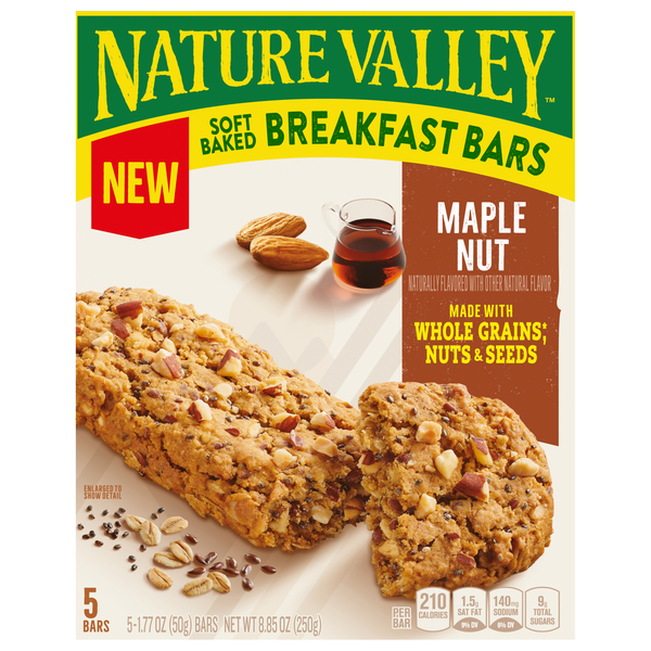Save on Nature Valley Maple Nut Soft Baked Breakfast Bars - 5 ct Order ...