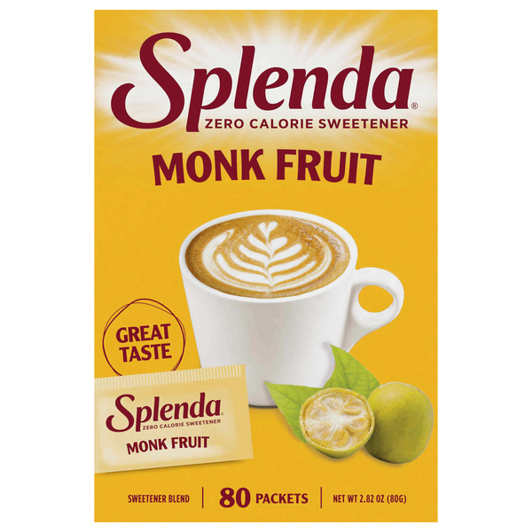 Save on Splenda Zero Calorie Monk Fruit Sweetener Packets with ...