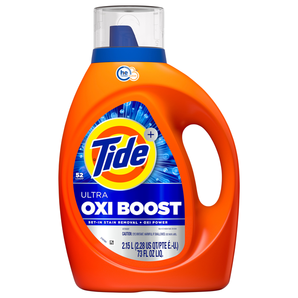 Save on Tide + Ultra Oxi Boost Liquid Laundry Detergent Order Online ...
