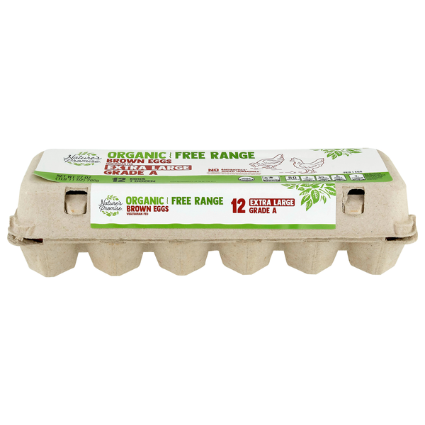 Save on Nature's Promise Organic Free Range Extra Large Brown Eggs ...