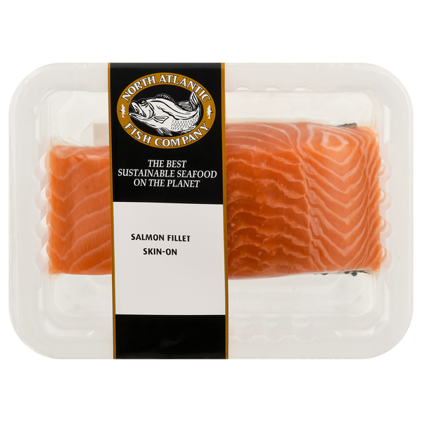 Save on North Atlantic Fish Company Farm Raised Skin-On Salmon Fillet ...