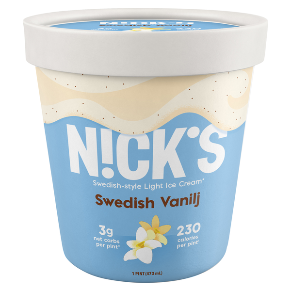 Save on Nick's Light Keto Friendly Swedish Vanilj Swedish-Style Ice ...
