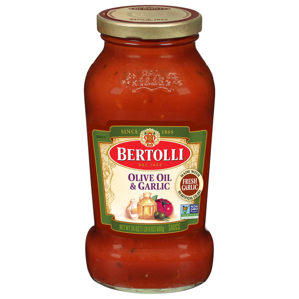 Save on Bertolli Olive Oil & Garlic Pasta Sauce Order Online Delivery ...