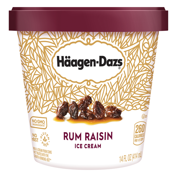Save on Haagen-Dazs Rum Raisin Ice Cream Order Online Delivery | MARTIN'S