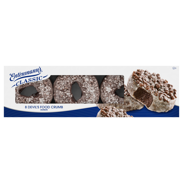 Save on Entenmann's Devil's Food Crumb Chocolate Donuts - 8 ct Order ...
