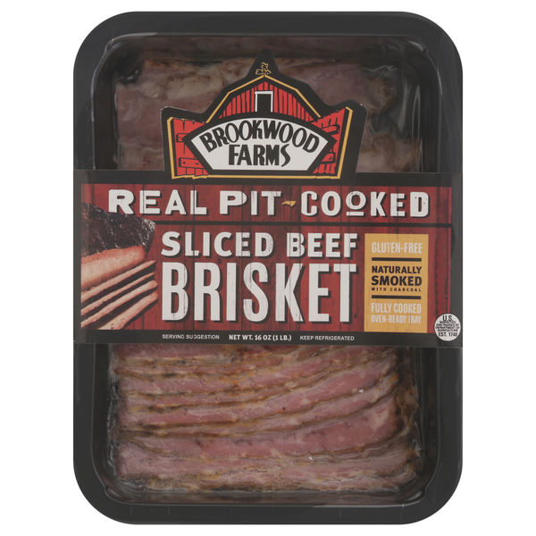 Save on Brookwood Farms Real Pit-Cooked Sliced Beef Brisket Fresh Order ...