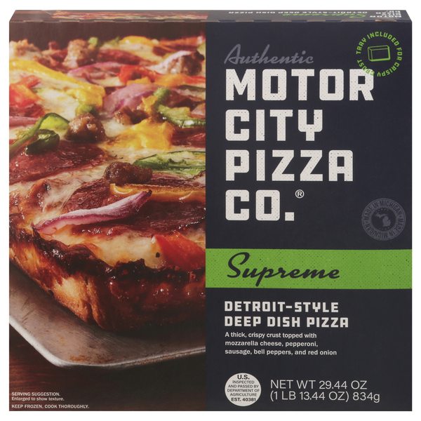 Save on Motor City Pizza Co. Detroit Style Deep Dish Pan Supreme Pizza ...