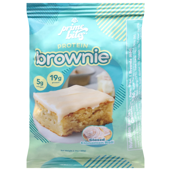 Save on Prime Bites Glazed Cinnamon Roll Protein Brownie Order Online ...