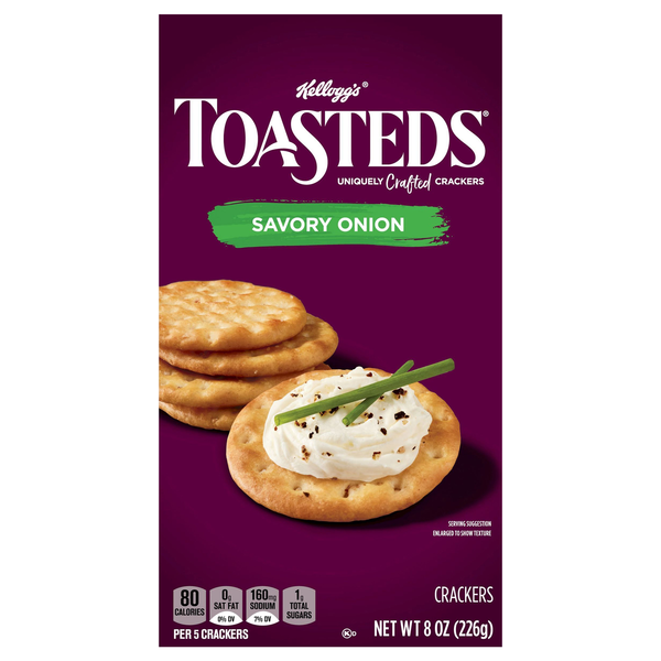 Save on Toasteds Savory Onion Crackers Order Online Delivery | MARTIN'S