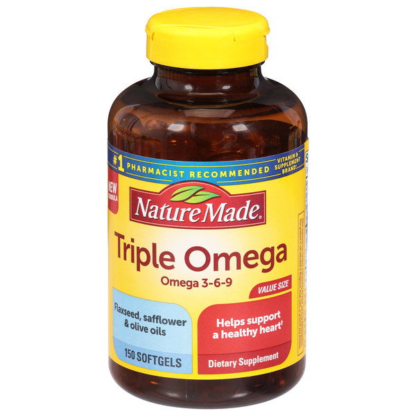 Save on Nature Made Triple Omega 3-6-9 Dietary Supplement Softgels ...
