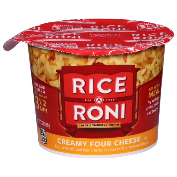Save on Rice-A-Roni Creamy Four Cheese Cup Microwave Order Online ...