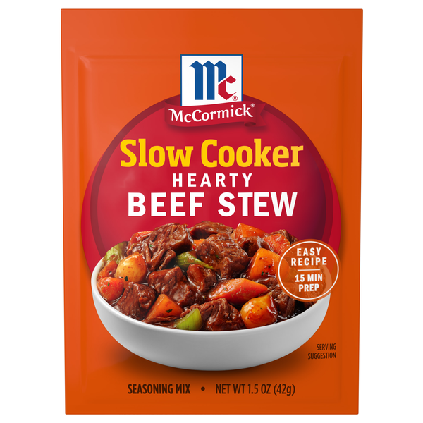 Save on McCormick Slow Cooker Hearty Beef Stew Seasoning Mix Packet ...