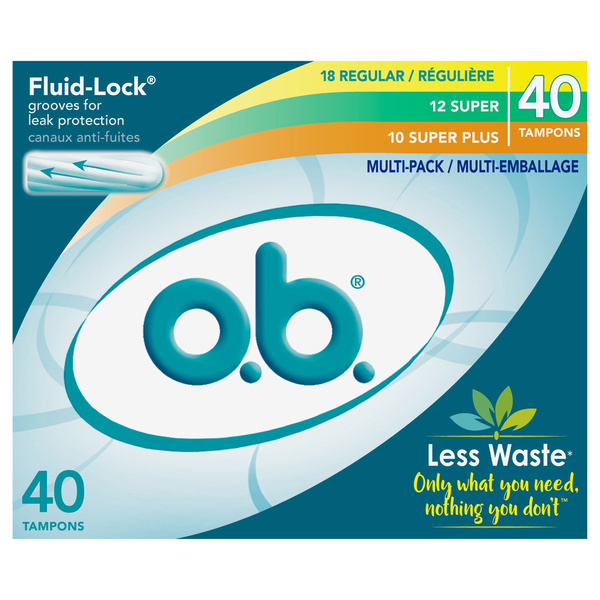 Save on o.b. Multipack Regular-Super-Super Plus Tampons Order Online ...