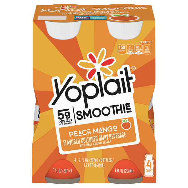 Save On Yoplait Yogurt Smoothie Peach Mango 4 Pk Order Online Delivery Martins