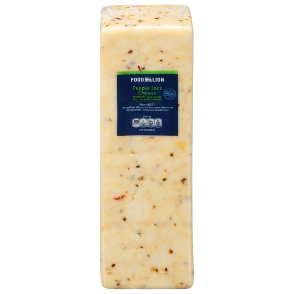 Save on Food Lion Pepper Jack Cheese Block (Regular Sliced) Order ...