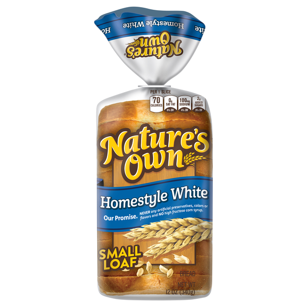 Save on Nature's Own Small Loaf Homestyle White Sliced Bread Order ...