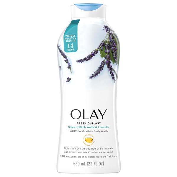 Save on Olay Fresh Outlast Birch Water & Lavender Body Wash Order ...
