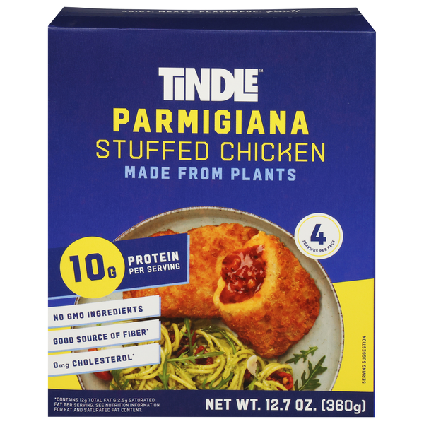 Save on Tindle Made From Plants Parmigiana Stuffed Chicken Frozen Order ...