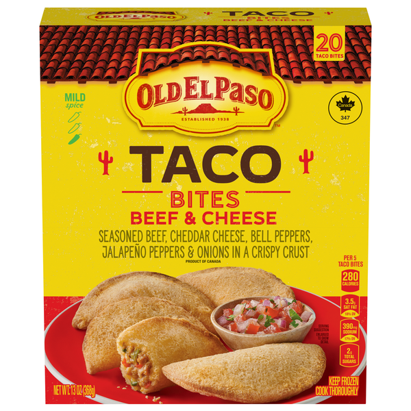 Save on Old El Paso Beef & Cheese Taco Bites - 20 ct Frozen Order ...