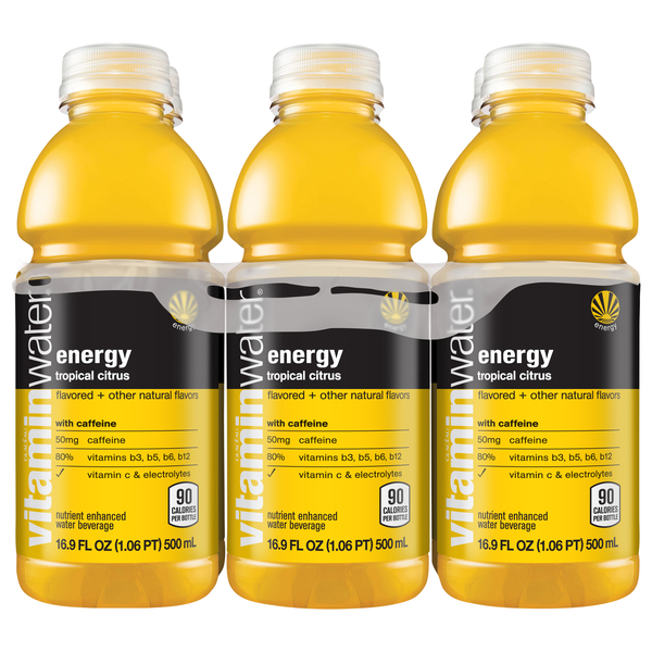 Save on vitaminwater Energy Tropical Citrus Enhanced Water Beverage - 6 ...