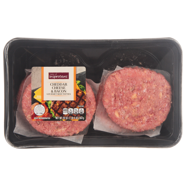 Save on Taste of Inspirations Gourmet Cheddar Cheese & Bacon Beef Patties - 4 ct Order Online ...